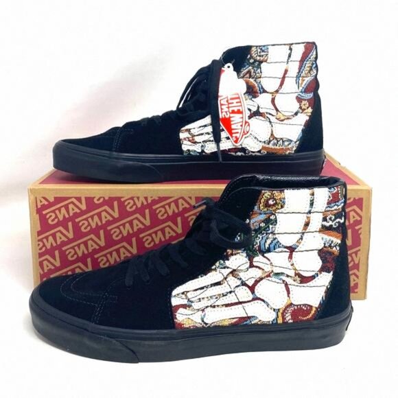 Vans | Shoes | Vans Sk8hi Hazy Bones Skate Shoes Suede Canvas ...